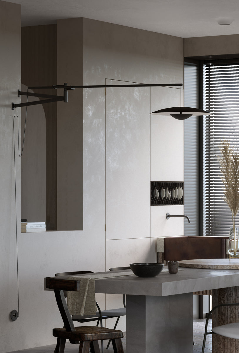 Ginger Wall Light With Arm – Mad Atelier